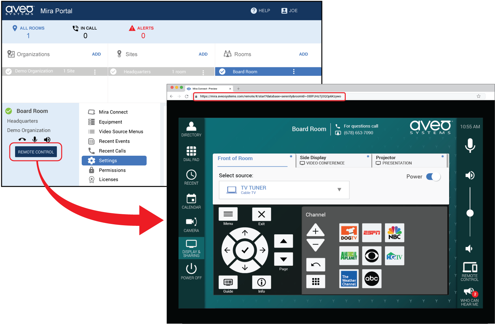 Mira Connect Adds AV Controls to Poly Touch Controllers - Aveo Systems